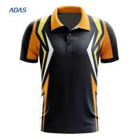 China OEM Weaving 100% Polyester T Shirts Sublimation Spandex Polo For Golfers for sale