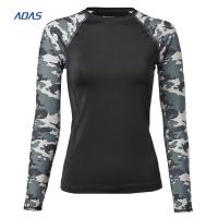 China Women'S Men'S Long Sleeve Surf Swimming Rash Guard Shirt Uvproof Quick Dry for sale