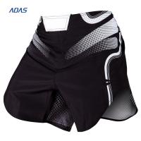 China Polyester Spandex Men'S Plain Boxing MMA Shorts BJJ Grappling Custom for sale