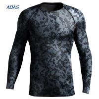China Custom Fight Compression Mens Rash Guard Shirts Embroidery Breathable for sale
