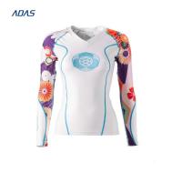 China Digital Sublimation Printed SPF Swim Surf Rash Shirt For Unisex BJJ Rash Guard for sale