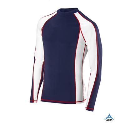 China Unisex Compression UPF Swim Shirts Mens Rash Guard Long Sleeve Clothing Custom for sale