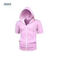 China Women's Polyester Sublimation Hoodies T Shirts Zip Up Blank Sweatshirts for sale