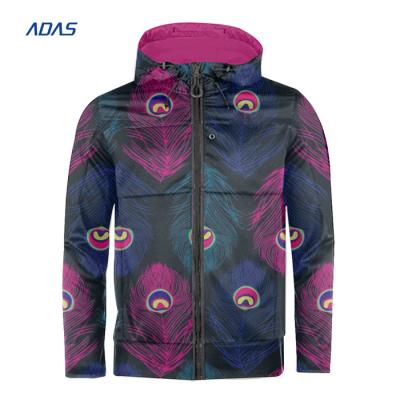 China UPF50 Polyester Sublimation Hoodies Quarter Zip Pullover Jacket Windbreaker For Football Running for sale