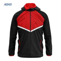 China Waterproof Full Dye Sublimation Hoodies Baseball Windbreaker Jacket for sale