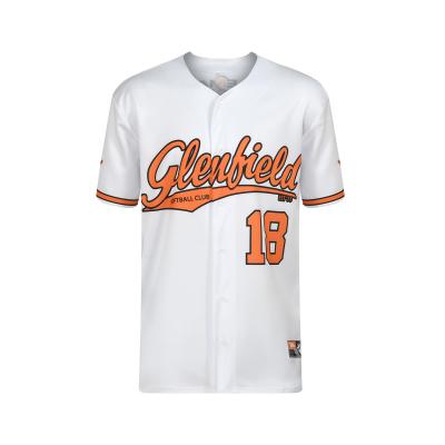 China Woman V Neck Pullover Baseball Jersey Full Sublimated Embroidery OEM for sale