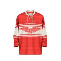 China 220gram Breathable Sublimation Ice Hockey Wear Training Tops Moisture Wicking for sale