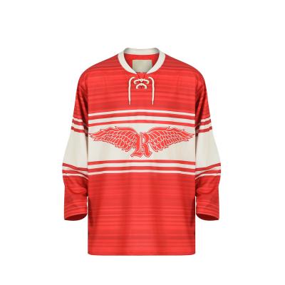 China 220gram Breathable Sublimation Ice Hockey Wear Training Tops Moisture Wicking for sale