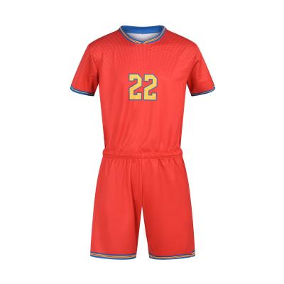 China All Over Print Sublimation football soccer jerseys youth sizes Embroidered Breathable Polyester custom for sale