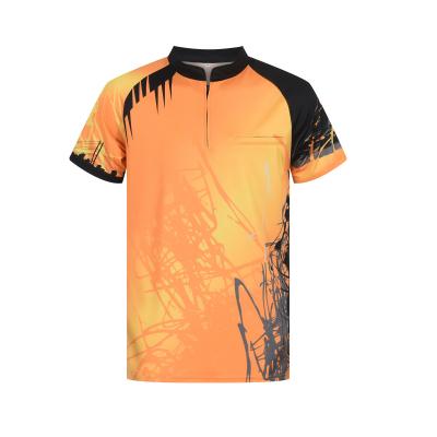 China Men'S Sublimation Embroidered Dart Tournament Shirts Polo Jersey Breathable for sale