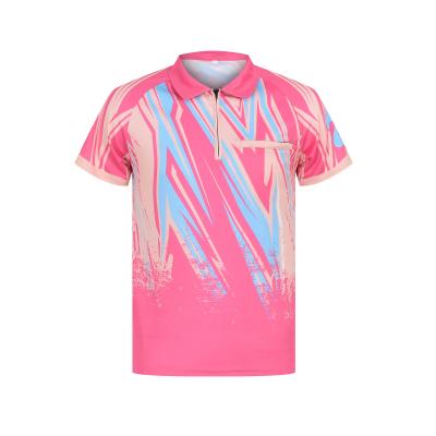 China Anti Shrink Men's Dart Addicts Jerseys Polo Shirt Lightweight Polyester Custom Made for sale