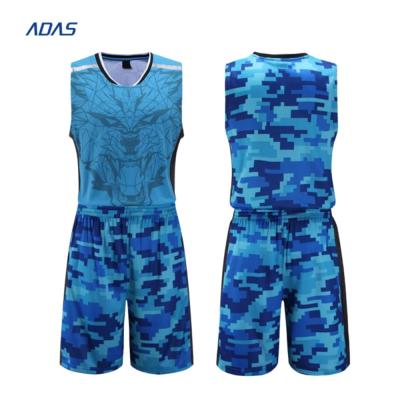 China Sports Wear basketball uniform Unisex Customized Plus Size Basketball Shorts with Breathable Jersey Printed Uniform for sale