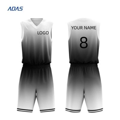 China Professional Custom Men Kids Basketball Jerseys Shirt Short Sets Blank College Quick Dry Basketball Uniforms for sale