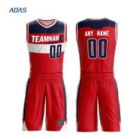 China Sports Wear basketball uniform Unisex Customized Plus Size Basketball Shorts with Breathable Jersey Printed Uniform for sale