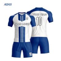 China Custom Men's Football Jersey Set Team Training Wear Football Jersey Sublimation for sale