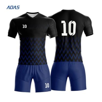 China Custom Made Children Team soccer sets Quick Dry Breathable soccer Uniform for Men for sale