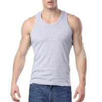 China Breathable Fitness Vest Sleeveless Men Tank for Sportswear with Digital printing for sale