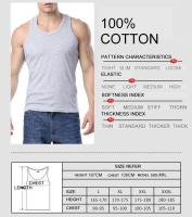 China Breathable Fitness Vest Sleeveless Men Tank for Sportswear with Digital printing for sale
