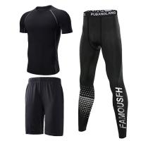 China Adults Tight Workout Pants Quick Drying Sports Suit Printed Running Sportswear Tights for sale