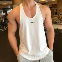 China RTS OEM Digital Printing Gym Cut Off Tank Sleeveless for Men's Athletic Wear for sale
