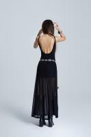 China Unisex Y2k Casual Ladies Clothes Bodycon Long V Neck Dresses for Women Woven Designer for sale