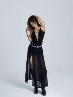 China Unisex Y2k Casual Ladies Clothes Bodycon Long V Neck Dresses for Women Woven Designer for sale