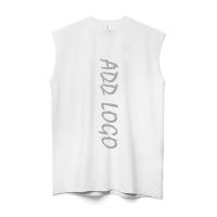 China Unisex Graphic Digital Printing Gym Cut Off Sleeveless Vest XMAMLON Custom OEM RTS for sale