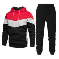 China Adults Unisex Hoodies 100% Cotton Sweatshirt And Sweatpants Set Solid Thick Hoodie for sale