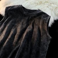 China Printed 230G COTTON Vintage Ropa Gym Vest for Men Custom Cut Off Sleeveless Tank Top for sale