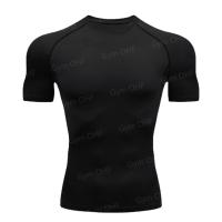 China XMAMLON Men's Short-sleeved Tight T-shirt Perfect for Athletic Compression Training for sale