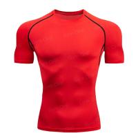 China XMAMLON Men's Short-sleeved Tight T-shirt Perfect for Athletic Compression Training for sale
