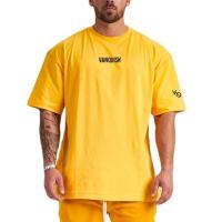 China Summer Essential Men's Oversized T-shirt in Knitted Weaving Method and Print Pattern for sale