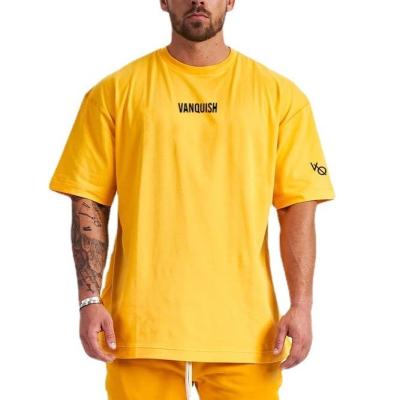 China Summer Essential Men's Oversized T-shirt in Knitted Weaving Method and Print Pattern for sale