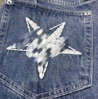 China Custom Color Block Windbreaker Breathable Denim Men's Sets for Heat-transfer Printing for sale