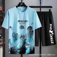 China Effortlessly Stylish Men's TT-shirt Style Summer Casual Suit with Quick-drying Shorts for sale