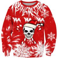 China XMAMLON Custom Round-neck Shirt Casual Men's Clothing Sweater Christmas Printed Sweater for sale