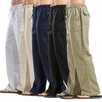 China Men's Anti-pilling Cargo Sweatpants Autumn Waterproof Pants with Flat Front Style for sale