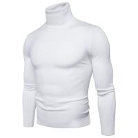 China 2022 Men's Solid Color Sweater with Two Lapels and High Elastic Material Function for sale