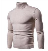 China 2022 Men's Solid Color Sweater with Two Lapels and High Elastic Material Function for sale