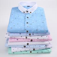 China Polyester Fiber Men's Summer Floral Print Short-Sleeved Shirt Casual and Youth Design for sale