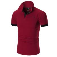 China Print Pattern Type 330 Grams Plain Casual Golf Custom Logo Simple Polo Shirt For Men for sale