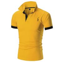 China Print Pattern Type 330 Grams Plain Casual Golf Custom Logo Simple Polo Shirt For Men for sale