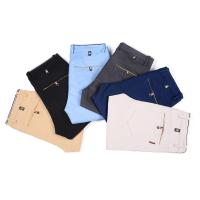 China Men's Four Seasons Stretch Casual Pants with Slim Straight Design and Light Wash for sale