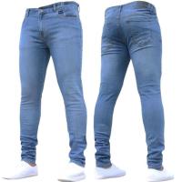 China Support 7 Days Sample Order Lead Time Men's Tight Jeans Solid Color Denim Pencil Jeans for sale