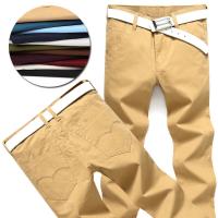 China Pants length Trousers Fashion Style Stretch Fit Cotton Mid Waist Trousers For Man for sale
