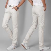 China Pants length Trousers Fashion Style Stretch Fit Cotton Mid Waist Trousers For Man for sale