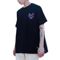 China Short Sleeve Unisex Men's T-Shirt Cotton Cartoon Letter Print with Breathable Fabric for sale