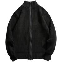 China Zipper Cardigan Men's Turtleneck Knitted Sweater with 100% Polyester in Spring Season for sale