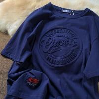 China Custom Design Vintage Men's T-Shirt 3D Puff Print Breathable 180Grams Polyester Fiber for sale