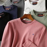 China O-Neck Embroidered Men's Round Collar Sweater Terry Pullover Unlined and Workmanship for sale